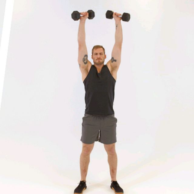 Dumbbell Thruster by Brittany D. - Exercise How-to - Skimble