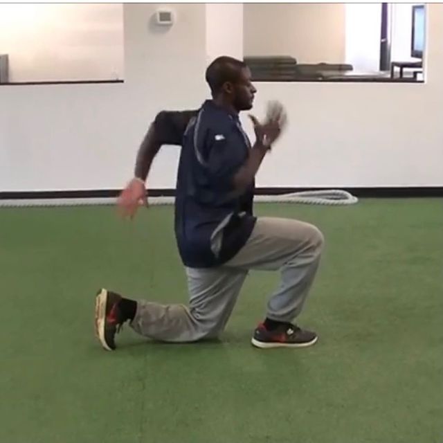 Left Knee Half Kneeling Arm Swings by Brian Fallon - Exercise How-to ...