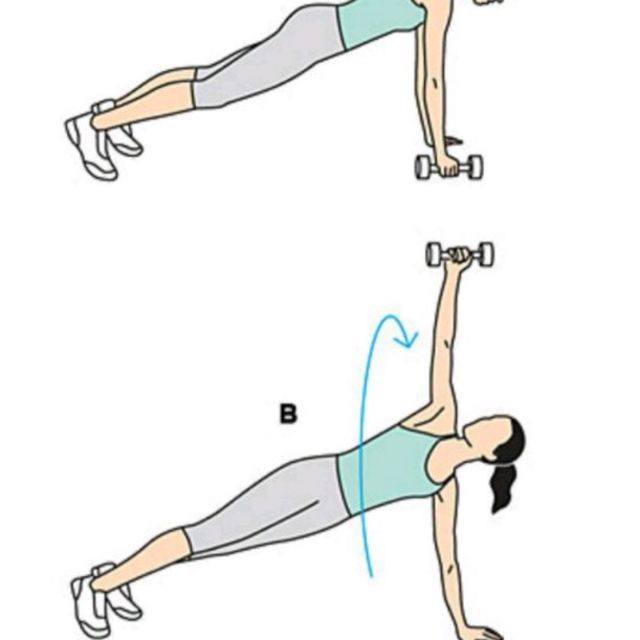 Dumbell Plank Rotation por ꧁𝒩𝒶𝓉𝒽𝒶𝓁𝒾ℯ ꧂ ℒ𝒾𝓉𝒶𝓁𝒾ℯ𝓃 - Ejercicio Cómo ...