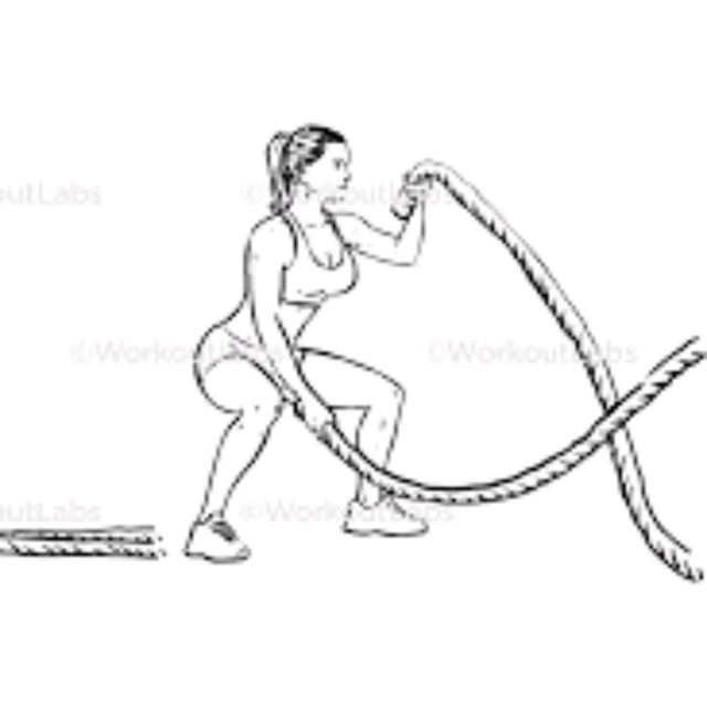 Battle Rope Waves - Exercise How-to - Workout Trainer by Skimble