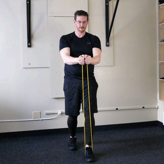 Torso Twist Chop - Standing Band - Exercise How-to - Workout Trainer by ...