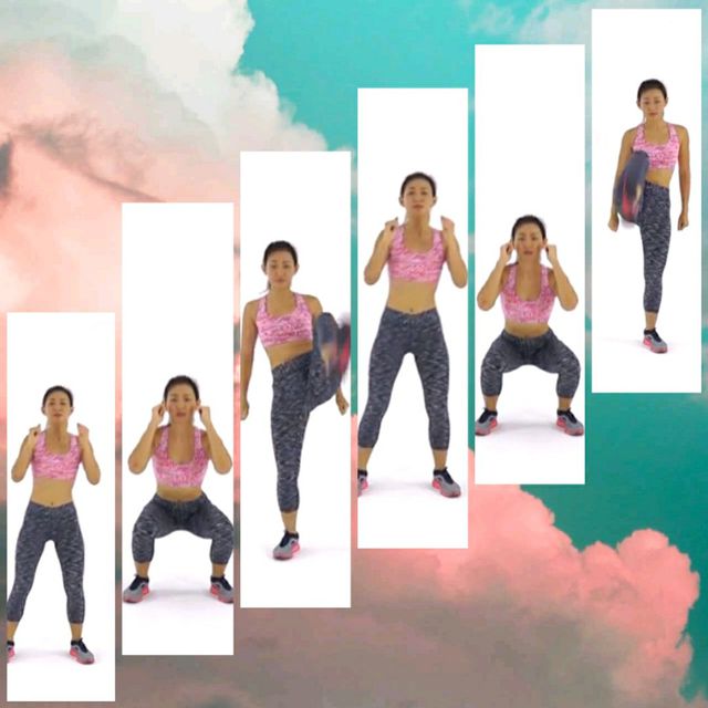 Squat Clockwise Kick by 👑 🥀 .. - Exercise How-to - Skimble