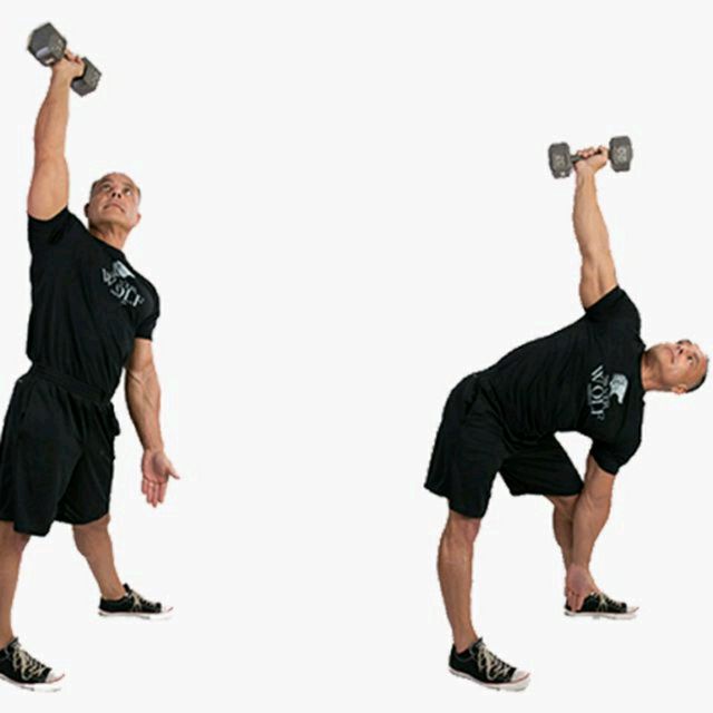 Dumbbell Windmill by Brittany D. - Exercise How-to - Skimble