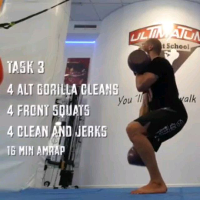 Gorilla Cleans - Exercise How-to - Workout Trainer by Skimble