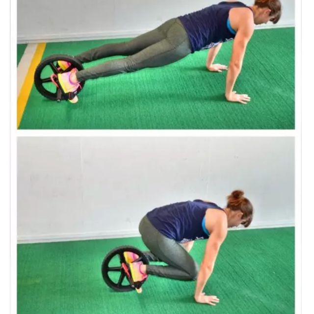 In A Plank Posission Roll Feet In To Chest And Out Then With Very ...