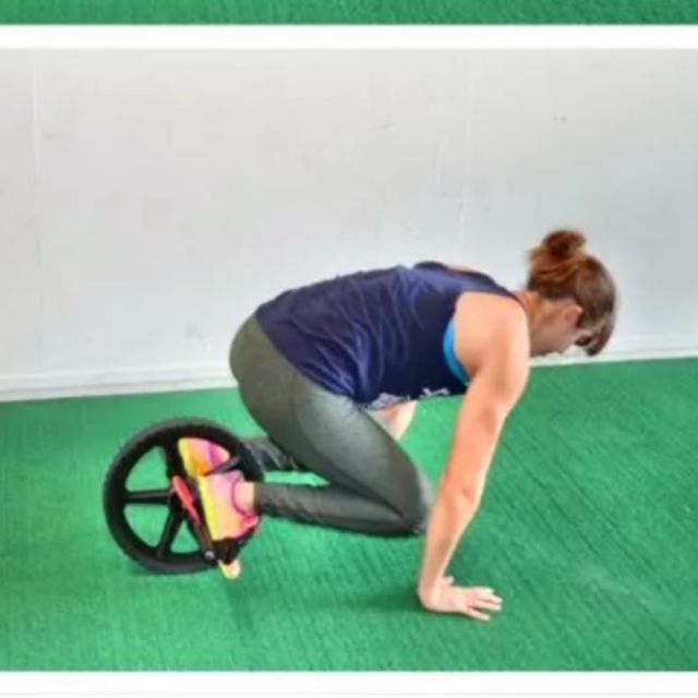 In A Plank Posission Roll Feet In To Chest And Out Then With Very ...