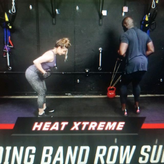 Standing Band Row Supine by Deep V. - Exercise How-to - Skimble