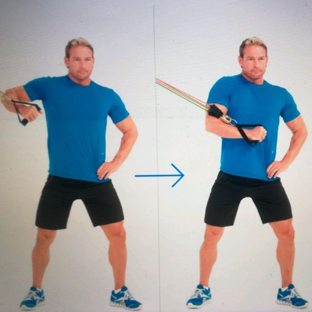 Cross Body (Banded) Chest Press by Titanshores _ - Exercise How-to ...