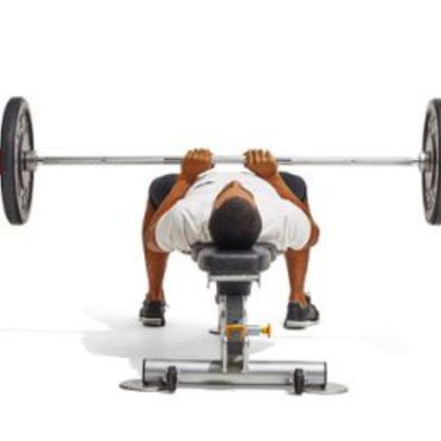 Barbell Close-grip press by Cliff D. - Exercise How-to - Skimble