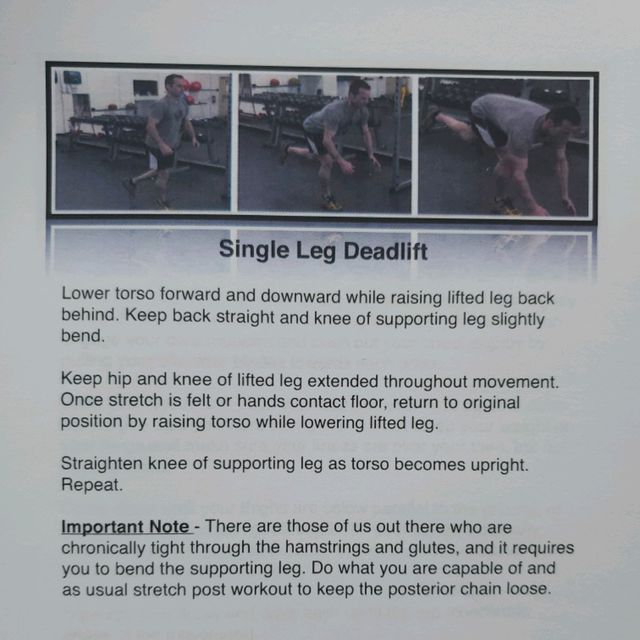 Single Leg Dead Lift by Robert H. - Exercise How-to - Skimble