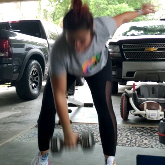 Single Arm Dumbbell Power Clean And Press With Lunge - Exercise How-to ...