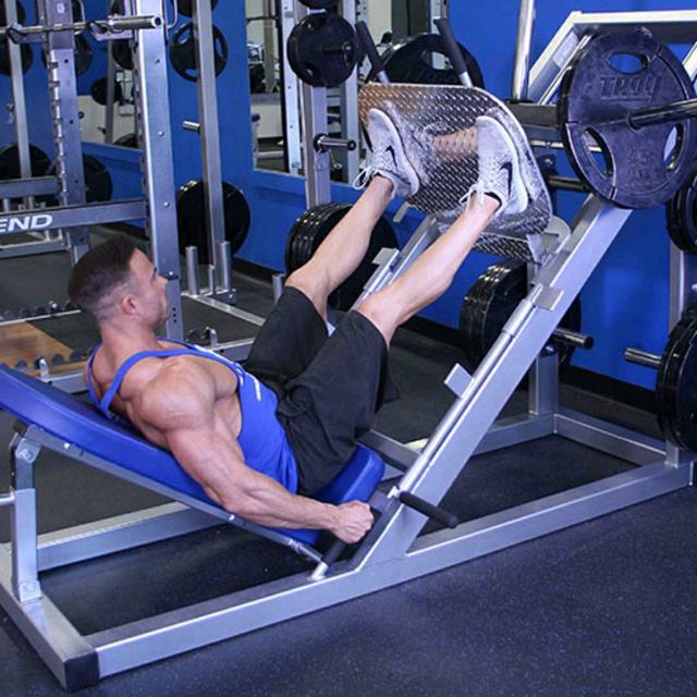 Leg Press Wide Stance - Exercise How-to - Workout Trainer by Skimble