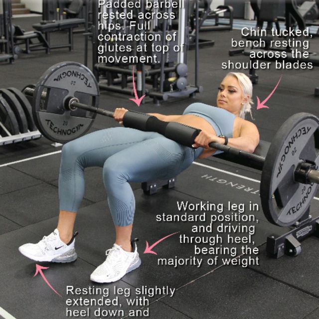 B Stance Hip Thrust by Blissed Out Baker -plant Based Chef - Exercise ...