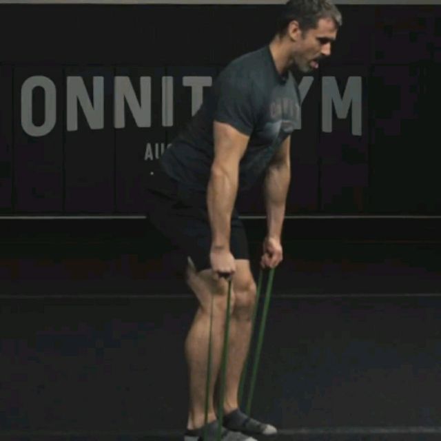 Banded Bent-Arm Shrug - Exercise How-to - Skimble