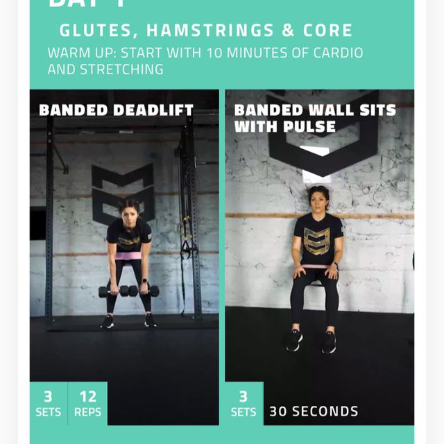 Banded Wall Sit With Pulse - Exercise How-to - Workout Trainer by Skimble