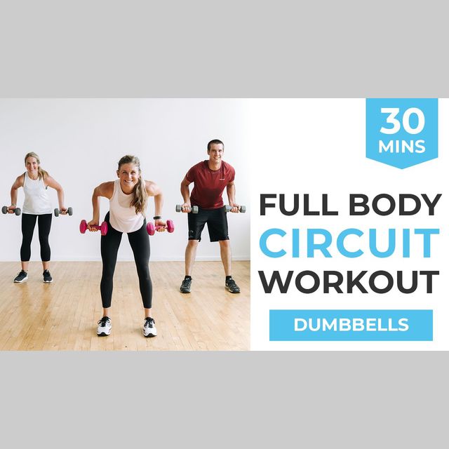 30-Minute Full Body CIRCUIT WORKOUT with Dumbbells | Burn 300+ calories ...