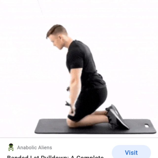 Banded Pull Down por Blissed Out Baker -plant Based Chef - Ejercicio Cómo hacerlo - Skimble