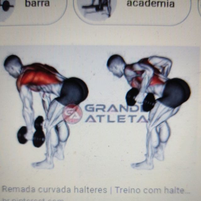 Remada Com Halteres