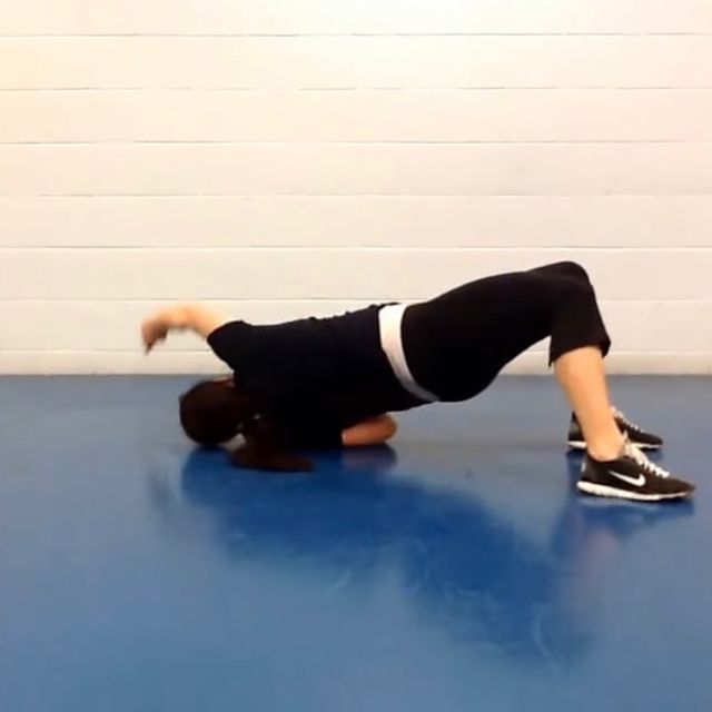 Supine Bridge with Reach and Roll - Exercise How-to - Workout Trainer ...