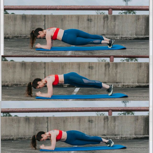 Alternating Side To Side Elbow Plank by Lis V. - Exercise How-to - Skimble