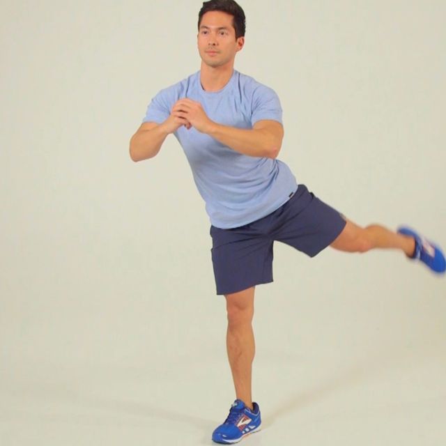 Squats with Leg Kickbacks by Brian Fallon - Exercise How-to - Skimble