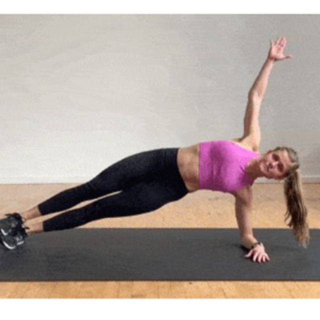 Side Plank (with Leg Lift) by Louisa M. - Exercise How-to - Skimble