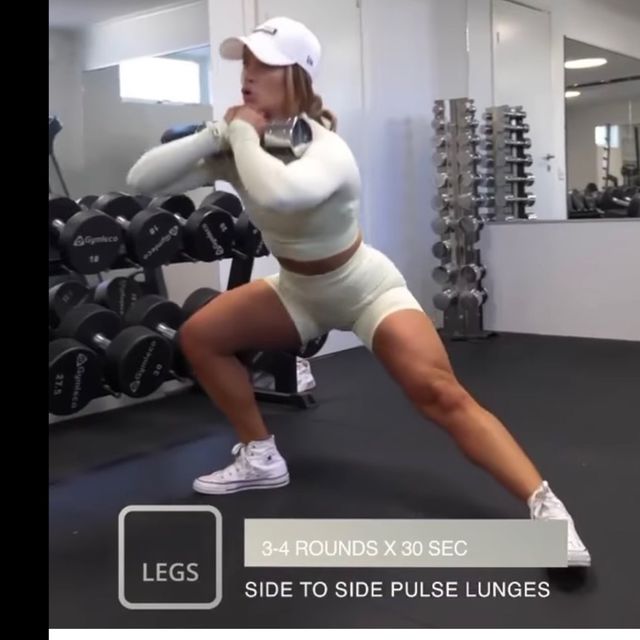 Deep Squat Side To Side, Option Touch Weights To The Floor - Exercise ...