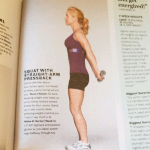 Squat With Straight Arm Pressback by Sharmil Mckee - Exercise How-to ...