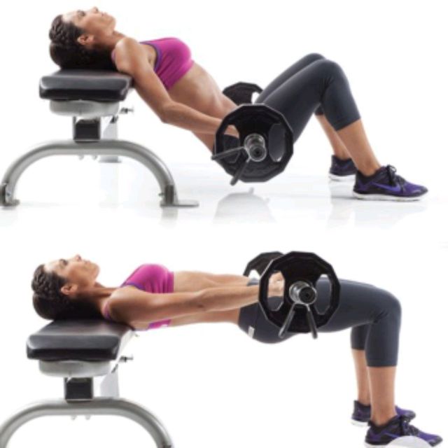 Standard Weighted Hip Thrusts On Bench by 𝔻𝕖𝕤𝕖𝕣𝕥 𝔽𝕠𝕩🦊 🌟 - Exercise How ...