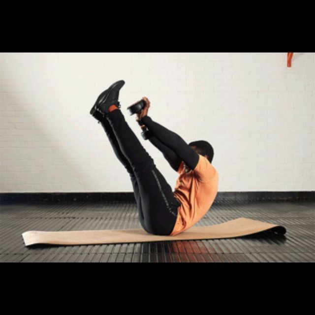 V Sits With Dumbbells - Exercise How-to - Skimble