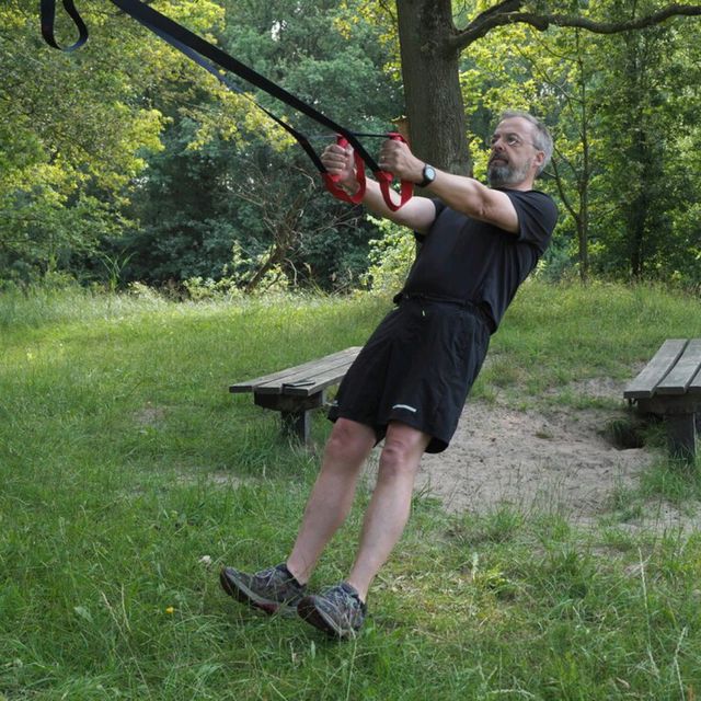 TRX Mid Row To Muscle Up - Exercise How-to - Skimble