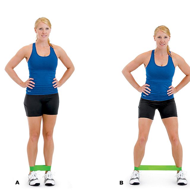 Hip Abduction With Band - Exercise How-to - Workout Trainer by Skimble