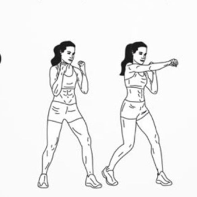 Punches Right Left - Exercise How-to - Workout Trainer by Skimble