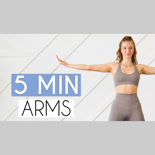 5 Min Toned Arms Workout No Equipment Free Arm Workout By Gina G