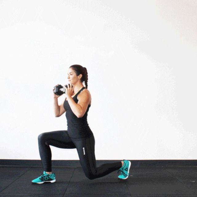 Dumbbell Lunge And Press by Ömer Köseoğlu - Exercise How-to - Skimble