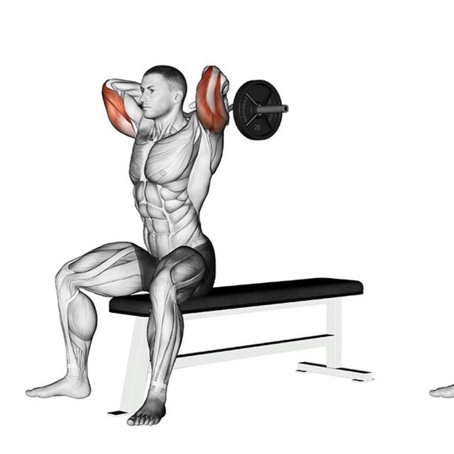 Barbell Triceps Extension by Richard Terry Jr - Exercise How-to - Skimble