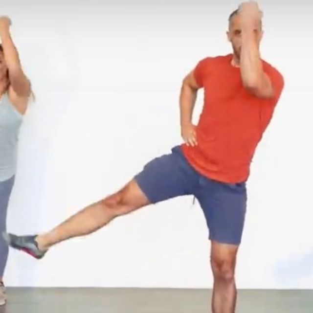 Right Leg Lateral Lift With Uppercut by Power(ed) On Purpose - Exercise ...