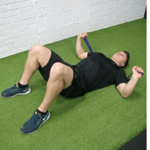 Band Chest Press by Dan S. - Exercise How-to - Skimble