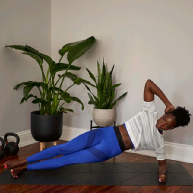 Side Plank Knee To Elbow by Letty Ruiz - Exercise How-to - Skimble