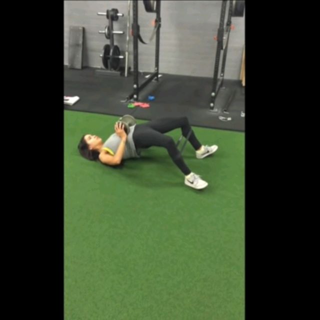 Weighted Glute Bridge - Exercise How-to - Workout Trainer by Skimble