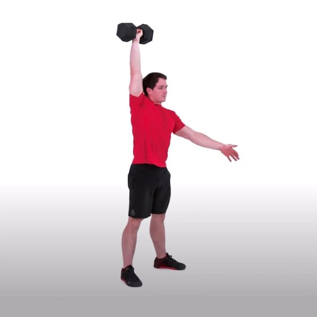 Dumbbell Snatch Right - Exercise How-to - Skimble