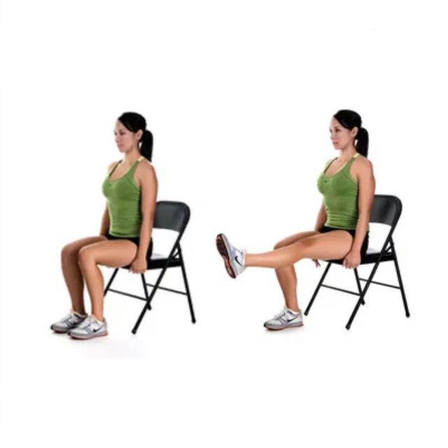 Seated Single Leg Extension By mer K seo lu Exercise How to Skimble