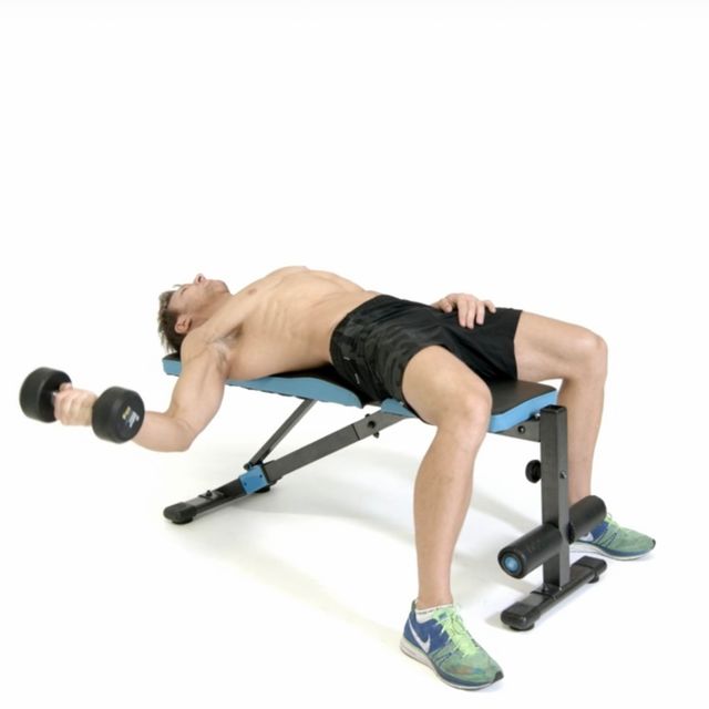 Dumbbell Chest Fly (R) by Ömer Köseoğlu - Exercise How-to - Skimble