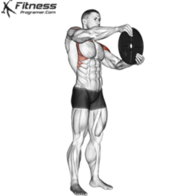 Round Arm Plate Raises (Circular Movement From Left To Right & Back) by ...