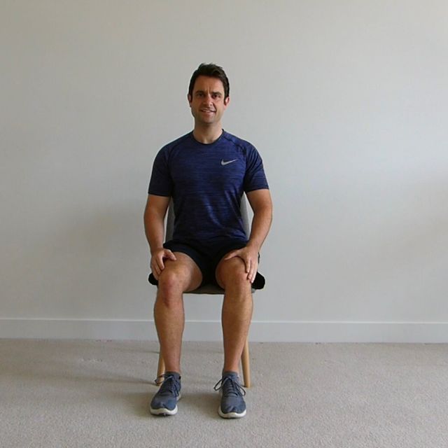 Seated Hip Flexion (R) - Exercise How-to - Skimble
