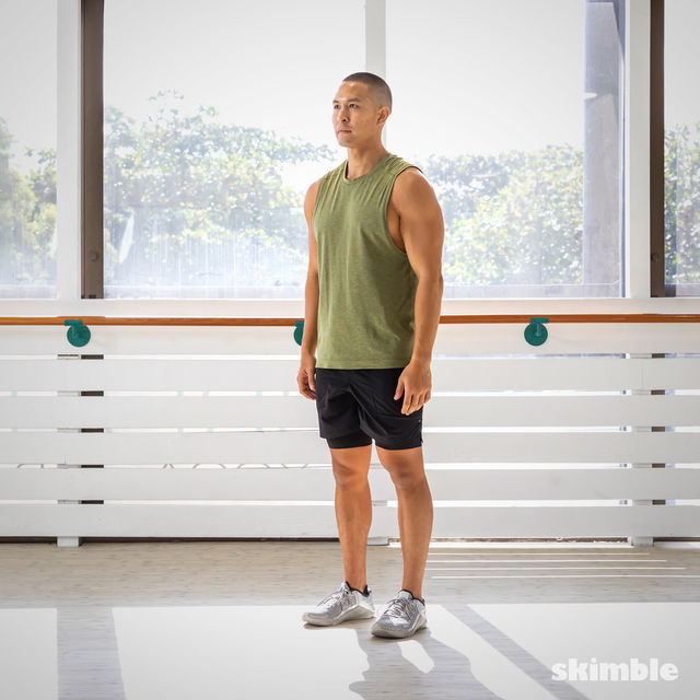 Cross High Knee Touches - Exercise How-to - Workout Trainer by Skimble