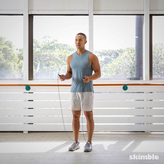 Side Jump Rope - Exercise How-to - Workout Trainer by Skimble