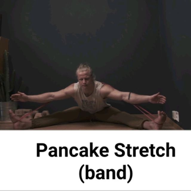 Pancake Stretch(band) by Alex 🌊. - Exercise How-to - Skimble