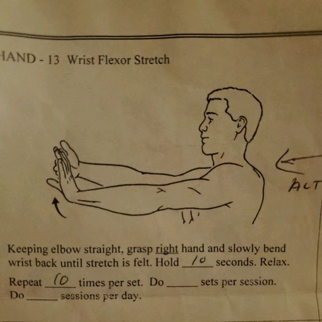 Wrist Flexor Stretch by Sharmil Mckee - Exercise How-to - Skimble