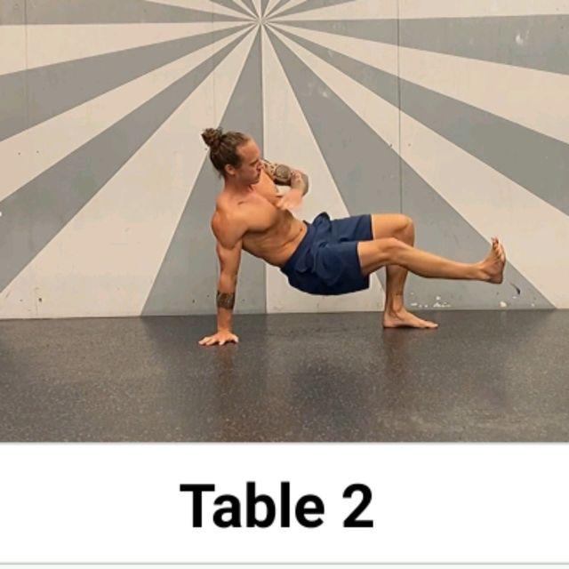Table 2 by Alex 🌊. - Exercise How-to - Skimble Workout Trainer